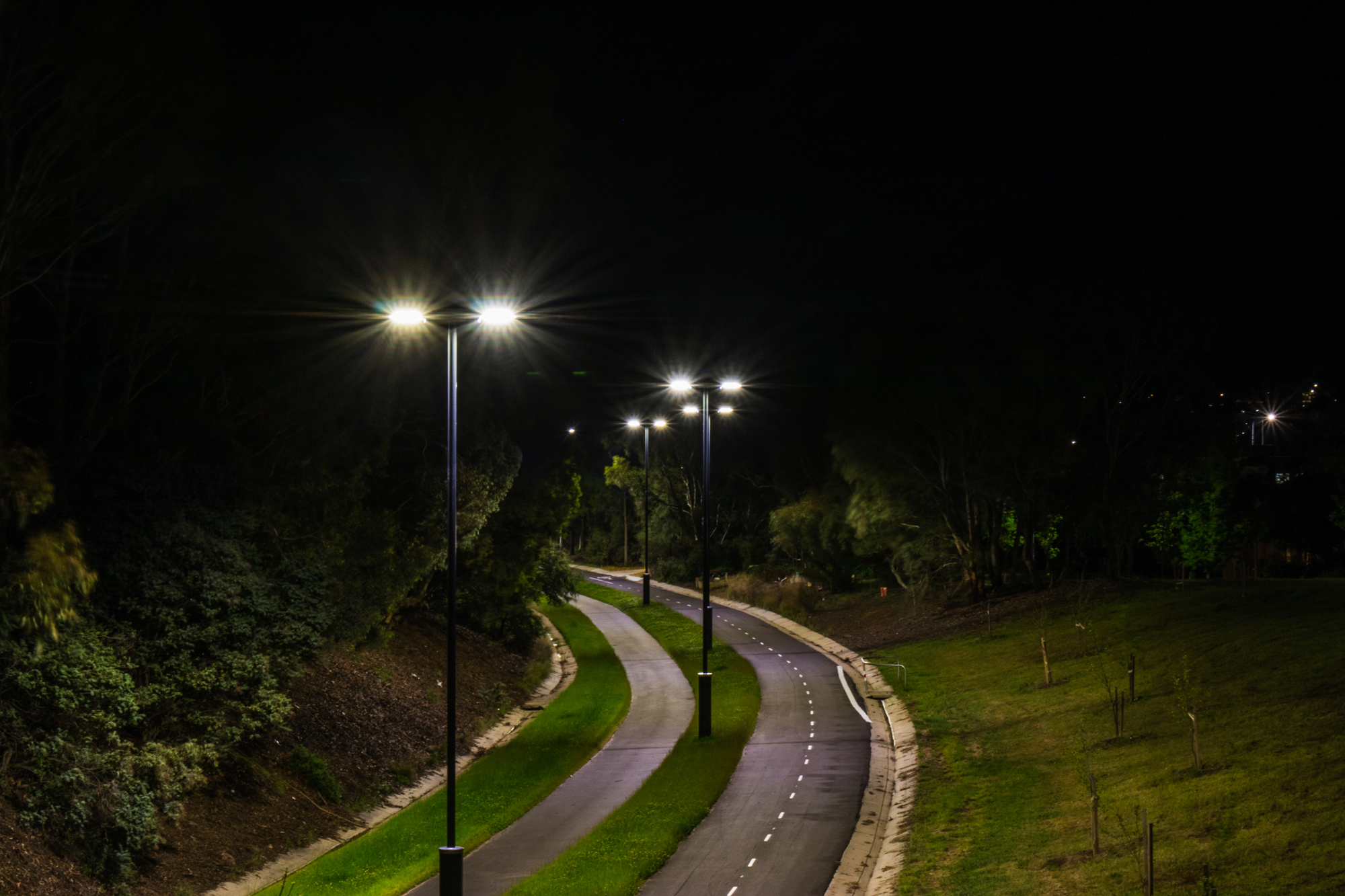 Belconnen bikeways lighting – Cord Civil - Affinity Electrical Technologies